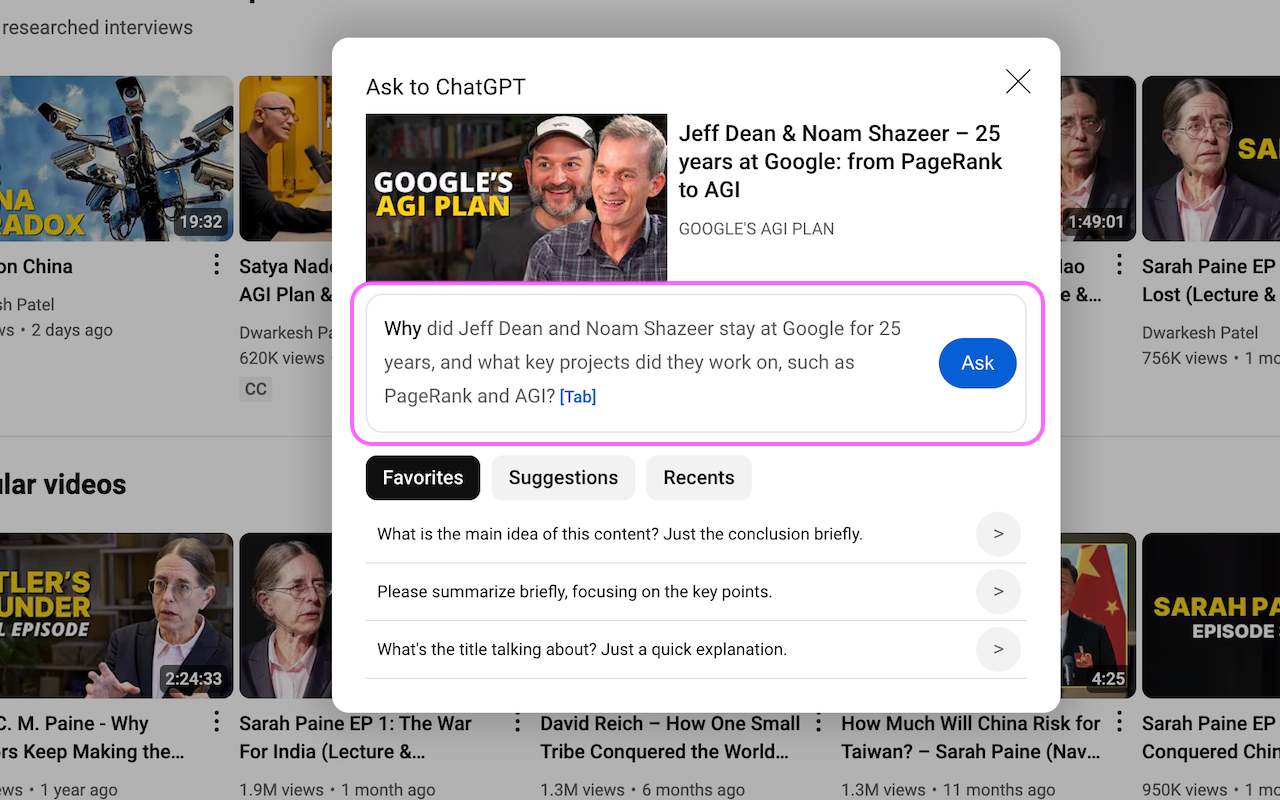 Welcome to Ask on YouTube